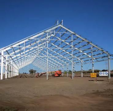 China Prefab Steel Structure Building 50 Year Lifespan Customizable Industrial Warehouse Workshop for sale