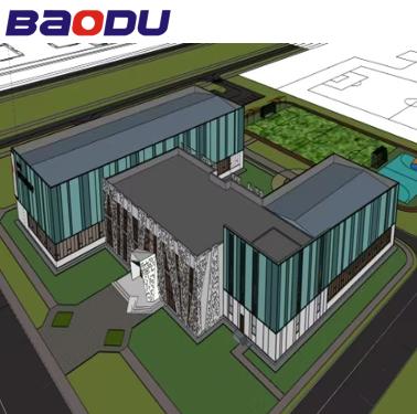 China Prefab Steel Warehouse Building 100m Clear Span Q345B Steel Structure for Commercial Industrial Construction for sale