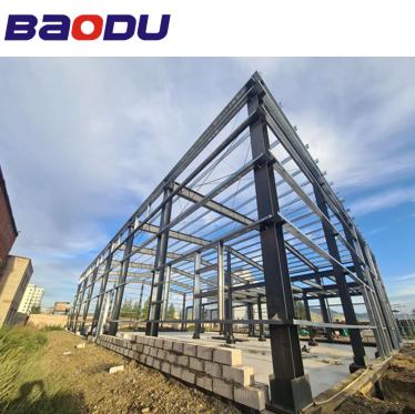 China Prefab Steel Warehouse Customizable Steel Storage Building Q235B Q355B Galvanized CZ Purlin for sale