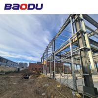 China Prefab Steel Warehouse Customizable Steel Storage Building Q235B Q355B Galvanized CZ Purlin for sale