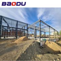 China Prefab Steel Warehouse Customizable Steel Storage Building Q235B Q355B Galvanized CZ Purlin for sale