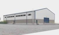 China Prefabricated Steel Structure Building Customized Metal Frame Workshop Warehouse 60m Clear Span for sale