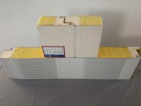 China Class A Fireproof Rockwool Sandwich Panel 0.6mm Frame 9000mm Length for Clean Room for sale