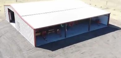 China Custom Prefabricated Steel Pole Barn Kits Barndominium Farm Shed Workshop Metal Building 20m Span for sale