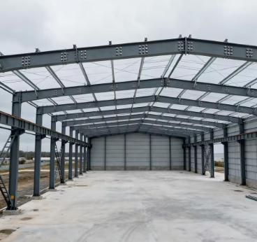 China Prefabricated Steel Structure Workshop Warehouse 50m Span Q355 Building for sale