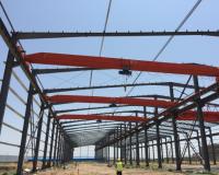 China Custom Steel Structure Building Q355B H Beam for Workshop Warehouse Farmhouse 50mm 200mm Sandwich Panel for sale
