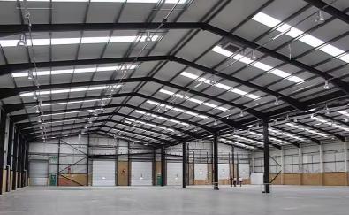 China Prefabricated Steel Structure Warehouse Building Q355 Steel Frame 50 Year Lifespan Custom Design for sale