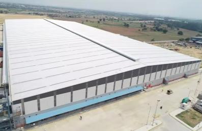 China Prefabricated Steel Structure Workshop Warehouse Q355B H Beam Building Factory Shed 50mm Sandwich Panel for sale