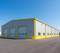 China Prefabricated Modular Steel Warehouse Industrial Building 180km/h Wind Resistance 50 Year Lifespan for sale