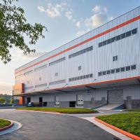 China Insulated Prefabricated Steel Structure Building Warehouse Workshop 40 Year Life for sale