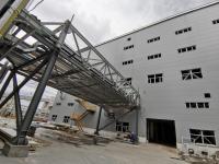 China Large Span Metal Structure Warehouse Raw Material Storage Building Z‑type Purlin Wall Panels Disassembled Container Shipment for sale