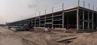 China Steel purlin and column framework building customizable layout heavy‑duty crane base suitable for manufacturing workshop raw‑material warehouse for sale