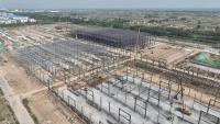 China Section‑assembled Metal Industrial Construction Wide Clear Span Detachable Frames Used For Machine Workshop Storage Depot And Goods‑packaging Plant for sale