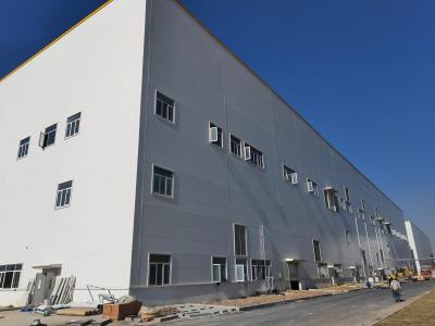 China Pre‑fabricated Steel Frame Workshop For Industrial Production Bracing System Pre‑cut Steel Components Field Assembly Solution for sale