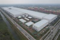 China Modular pre‑drilled steel frame construction assembled‑on‑site industrial plant multi‑function workshop logistics storage house with matched building accessories for sale
