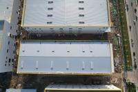 China Portable disassembled metal building set industrial workshop freight storage house factory showroom outdoor material stacking yard for sale