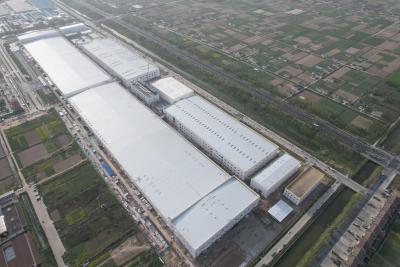 China Modular pre‑drilled steel frame construction assembled‑on‑site industrial plant multi‑function workshop logistics storage house with matched building accessories for sale