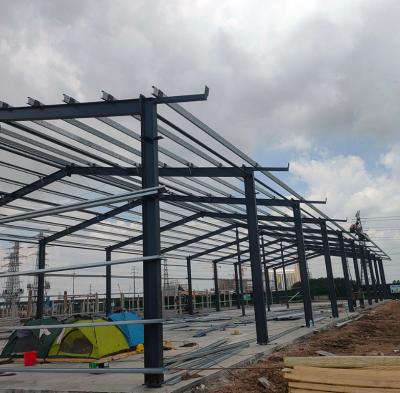 China Anti-Corrosion Prefabricated Steel Structure Building Industrial Workshop & Warehouse with Sandwich Panels for sale
