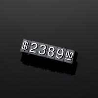 China Retail Shops Acrylic Sign Holder Acrylic Transparent Price Cube Tag for sale