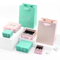 China Customized Red Special Paper Box Stylish Jewelry Box For Rings for sale