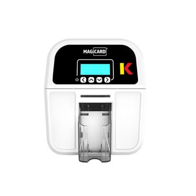 China Magicard K Card Printer with 600DPI Monochrome Printing HoloKote Security Watermark and Automatic Card Recycling for sale