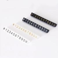 China Golden Silvery Black Number Letter Cube Tag Holder Display Stand For Jewelry Store for sale