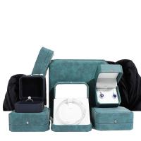 China OEM Tibetan Velvet Packaging Box Customized Jewelry Packing Box for sale