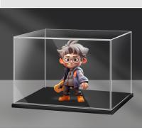 China Dust Proof Acrylic Display Case Double Sided Acrylic Statue Display Case for sale