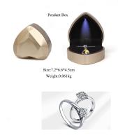 China LED Light Rings Jewelry Box Customizable Jewelry Gift Packaging Box for sale