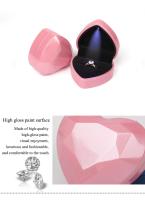 China LED Light Rings Jewelry Box Customizable Jewelry Gift Packaging Box for sale