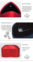 China LED Light Rings Jewelry Box Customizable Jewelry Gift Packaging Box for sale