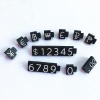 China Three-Dimensional Convex Digital Plastic Jewelry Tags Display Stand for Paperboard for sale