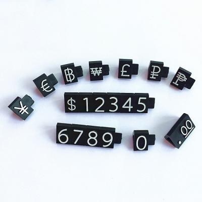 China Three-Dimensional Convex Digital Plastic Jewelry Tags Display Stand for Paperboard for sale