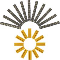 China AaL-49-17 S Gold/Silver/Black Metal Base plastic lettering price tags for sale