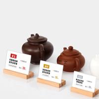 China Customizable Desktop Acrylic Sign Holder Single Sided Mini Acrylic Table Stand for sale