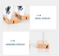 China Customizable Desktop Acrylic Sign Holder Single Sided Mini Acrylic Table Stand for sale