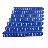 China Blue Acrylic Sign Holder Jewelry Display Dollar Pricing Label for sale