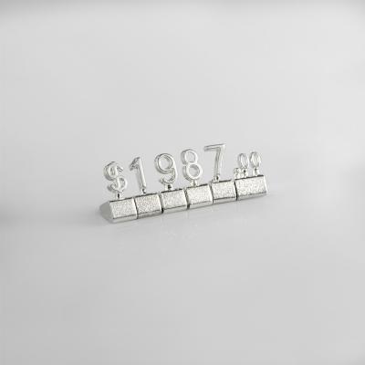 China The 8 mm digits stand upright and are made from gold-coloured metal for sale