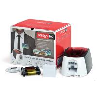 China Badgy200 Compact Edge-to-edge Printing Card Printer with USB 2.0 Compatibility for sale