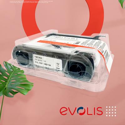 China Evolis R5F008S134 Printer Ribbon for Double Sided Printing with 1.1 Microns Overlay Thickness and 300 Cards Capacity for sale