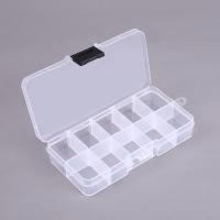 China Small 10 Grid Plastic Storage Box Removable Jewelry Organizer Box for sale