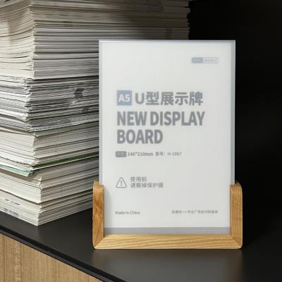 China Transparent Vertical Mail Organizer Acrylic Price Display Stands Customized for sale