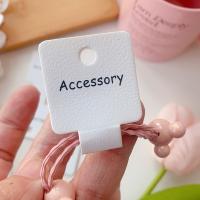 China Embossed Hair Tie Folding Cards Black Text 100pcs for sale