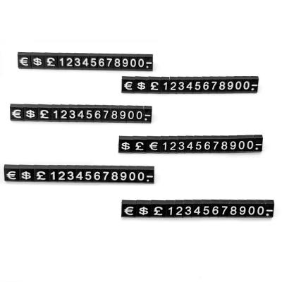 China 5x3mm High Contrast Mini Price Tag Cube with Flexible Price Combinations for Long-term Jewelry Display for sale
