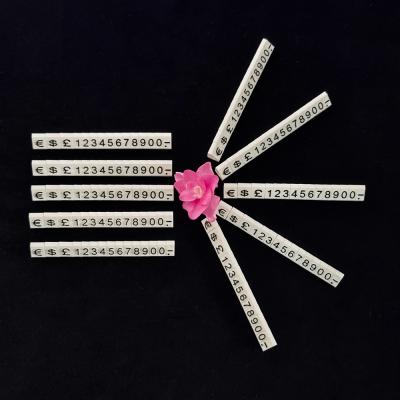 China Black ABS Plastic Mini Price Tag Cube 5 x 3 mm for Jewelry and Watch Store Display for sale