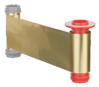 China Matica Gold Metallic Ribbon with 500 Prints per Ribbon and Gold Metallic Film for MC210 MC310 Printers for sale
