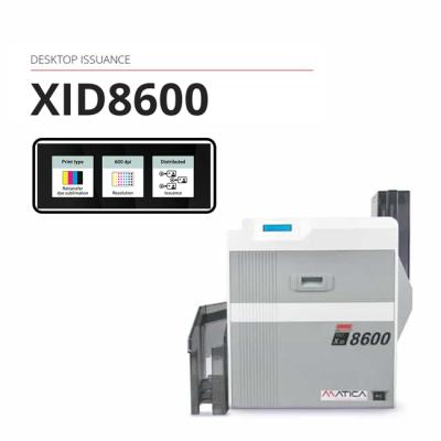 China 600dpi Matica XID8600 Retransfer Card Printer for Government ID Cards with Microtext and Covert UV Printing for sale