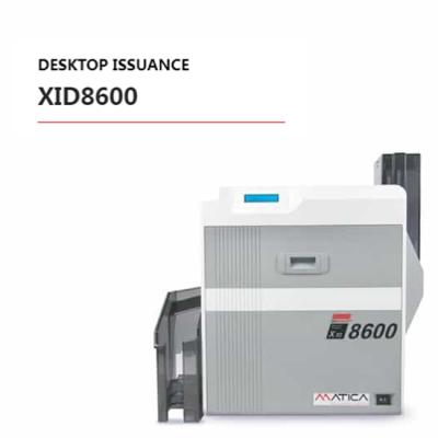 China Identis XID8600 600dpi Dual-Sided Retransfer Card Printer with Microtext and Covert UV Printing for sale