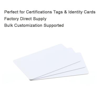 China Blank PVC Card - 85.6 x 54.0 mm Size, 30 mil (0.76mm) Thickness with High-Gloss or Matte Finish for Membership and Loyalty Programs for sale