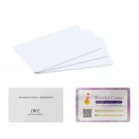 China Full-Bleed Printable Blank PVC Cards with 30 mil Thickness and Class 1000 Dust-Free for High-Quality Printing for sale